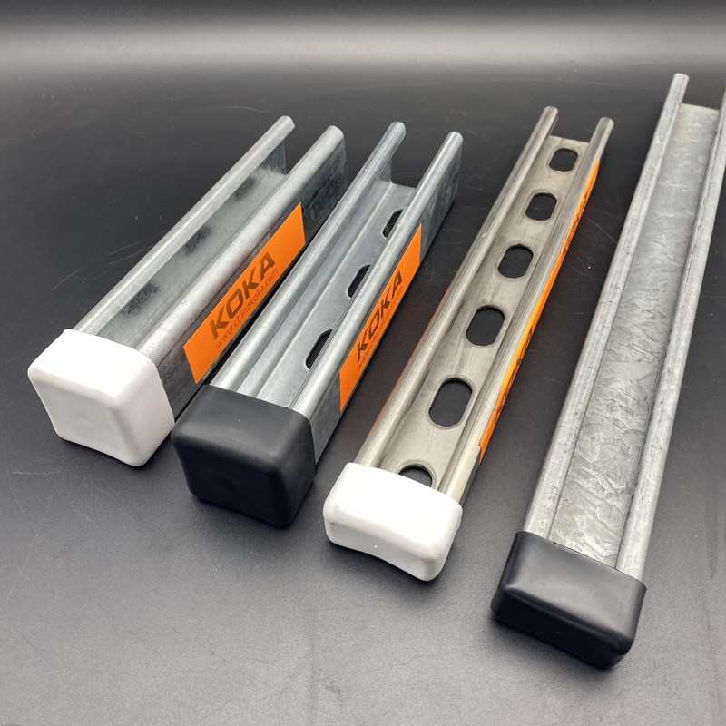 Custom Virous Color PVC Rubber 41x41 41x21 Unistrut Channel End Caps