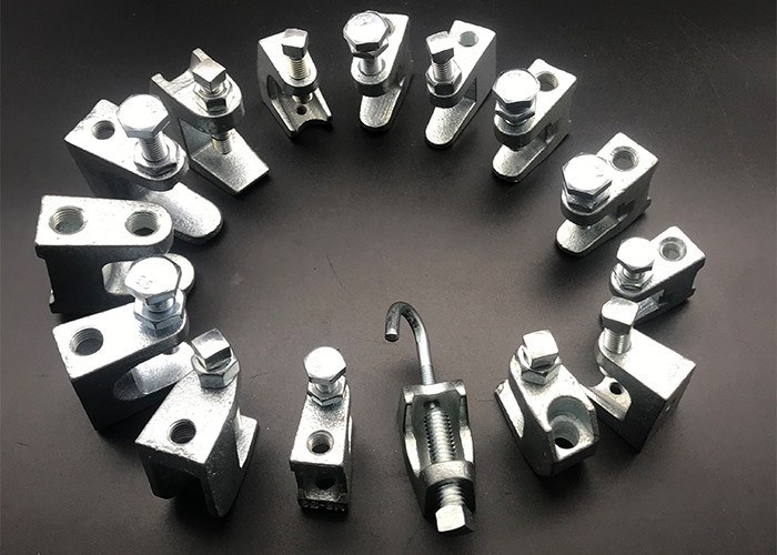M10 3/8 Malleable Cast Iron Beam Clamp Pipe Hot Dip Galvanized Zinc Plated