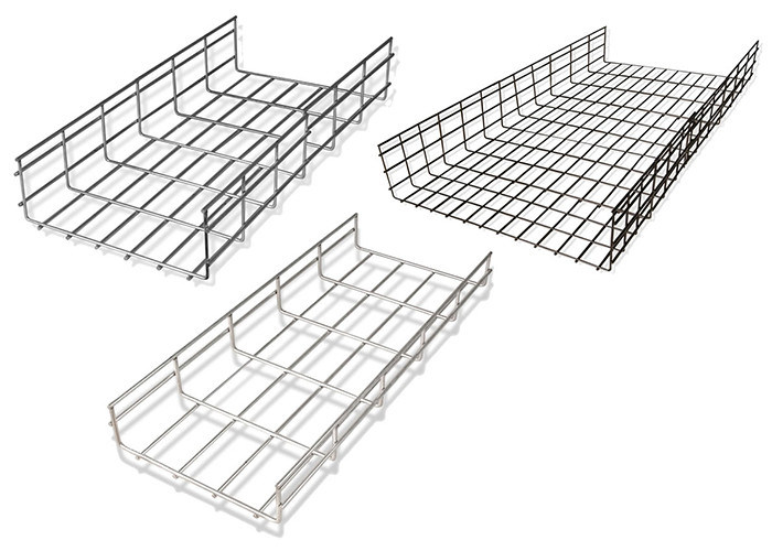 ISO9001 Wire Mesh Type Cable Tray Basket SUS304 Hot Dipped Galvanized