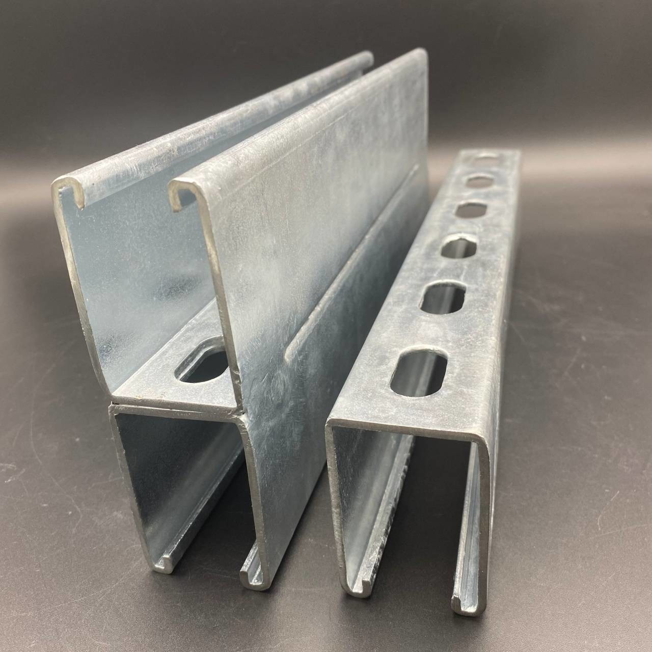 41x124 Perforated Double Strut Channel Galvanized Steel Back to Back ...