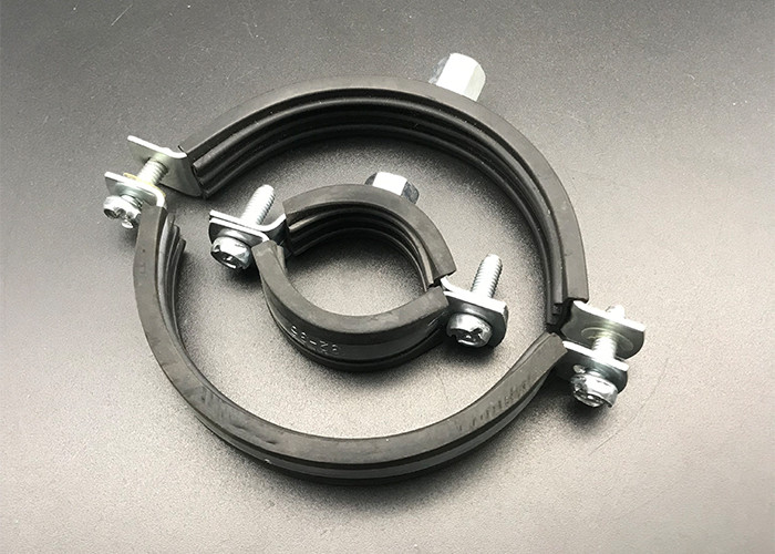 Pipe Clamps m8 m10 Screws Rubber Lined epdm Pipe Clamps