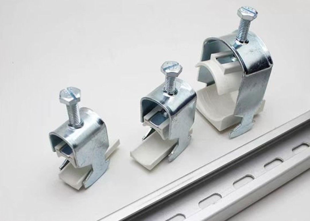 Zinc Plated Pipe Fitting Clamps Single One Piece Assembled Strut ...