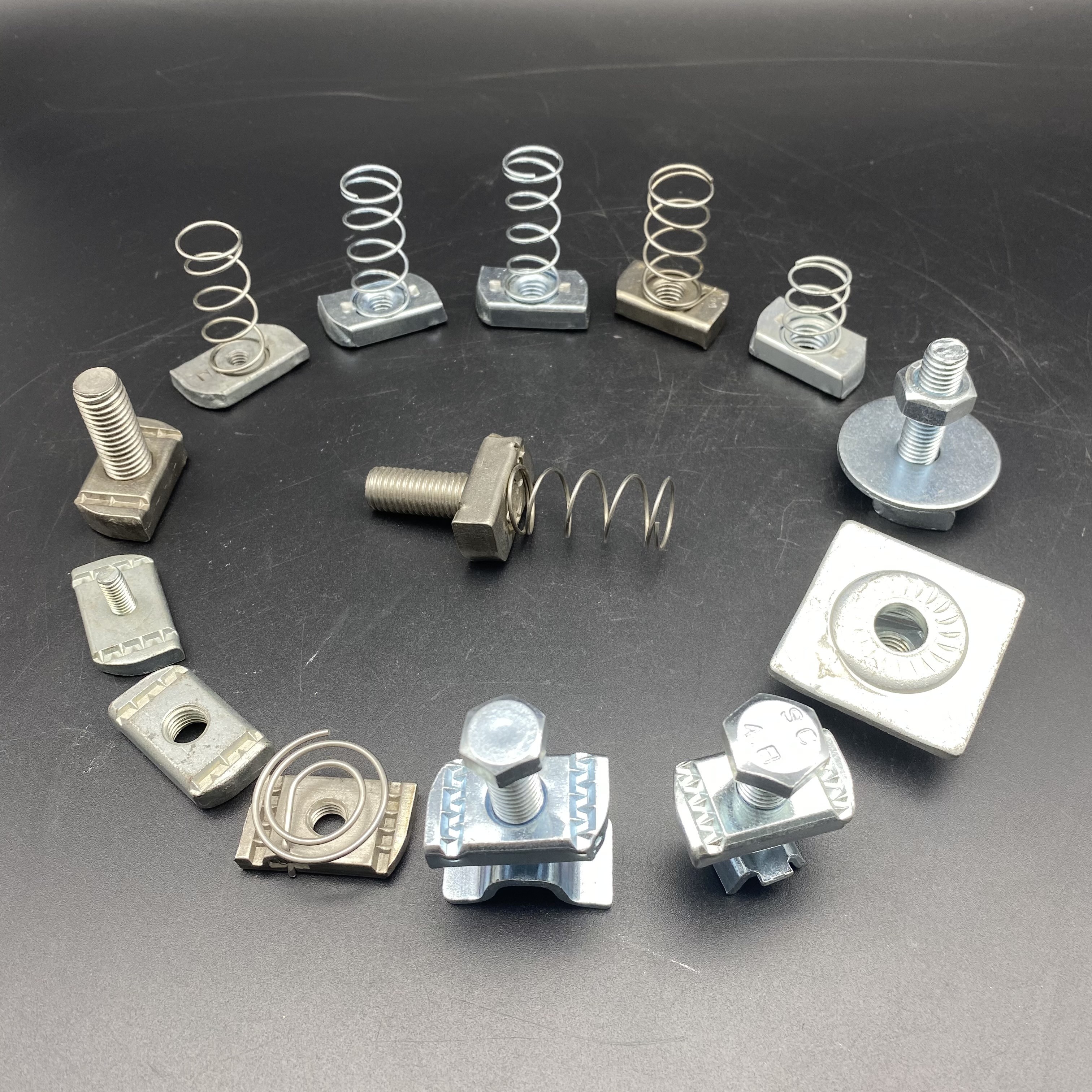Customized Size Electrical Zinc Unistrut Channel Spring Nuts