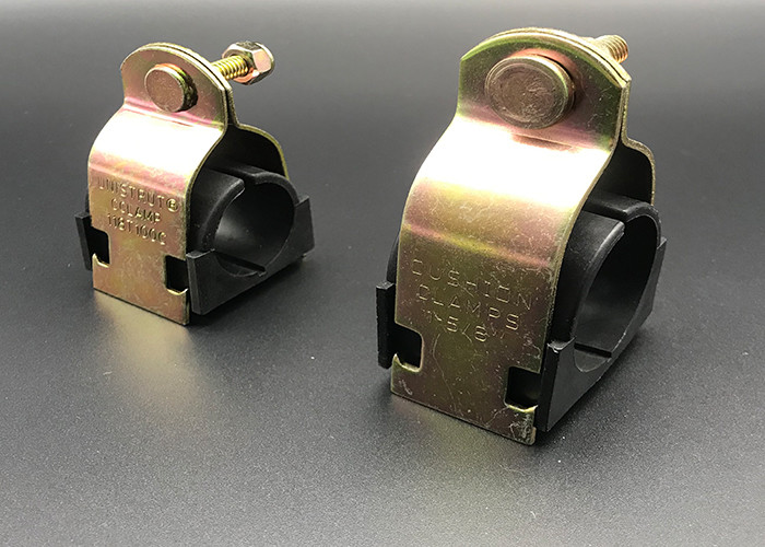 Gold Zinc 1-1/2'' Unistrut Channel Cushion Clamps
