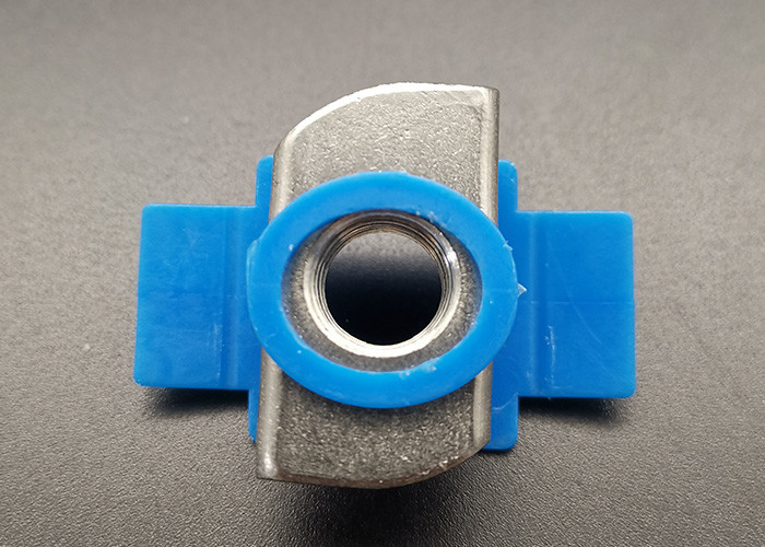 Stainless Steel Blue Plastic Wing Nut for Solar Energy Mount System