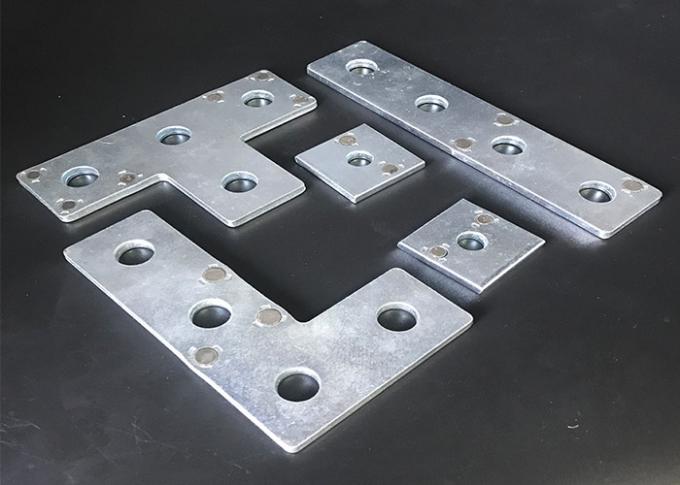 ASTM HDG Metal Corner Brackets 4 Hole Silver Magnets Flat Straight Bracket