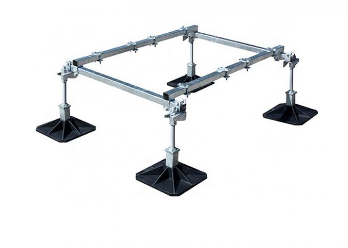 ISO9001 Black Support Big Foot System Stand Rubber 1000mm Length