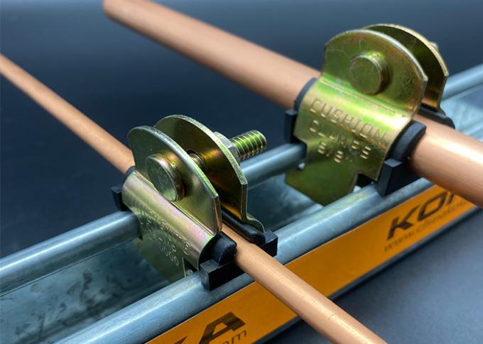 HDG Conduit Clamp Types Channel Strut Cushion Pipe Clamp Pre Galvanized